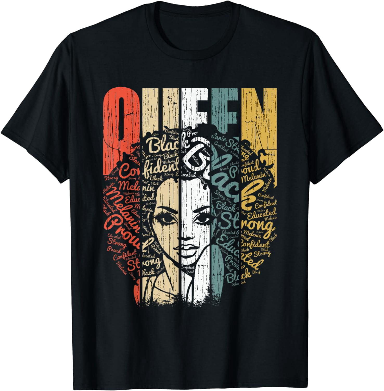 Pride African American Shirts Women Black History Black Queen Educated ...