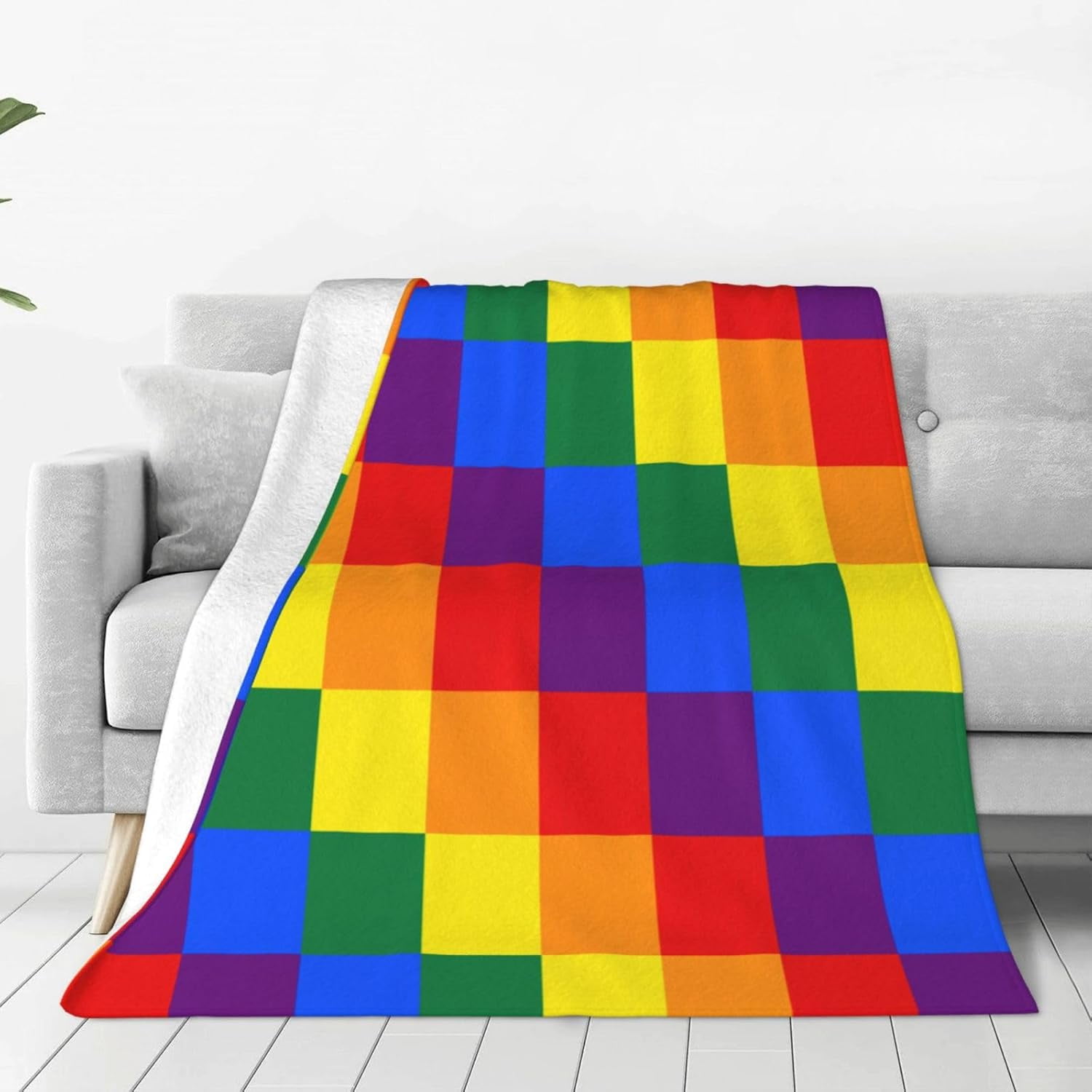 Pride Blanket Rainbow Progress Throw Blanket 60x50 Inches Pride ...