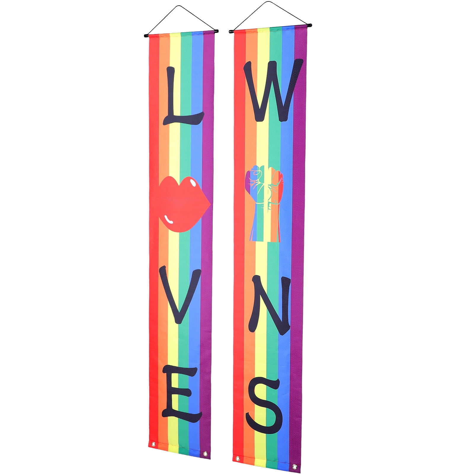 Pride Day Banner Flags Lgbt Porch Signs Door For Polyester Outdoor ...