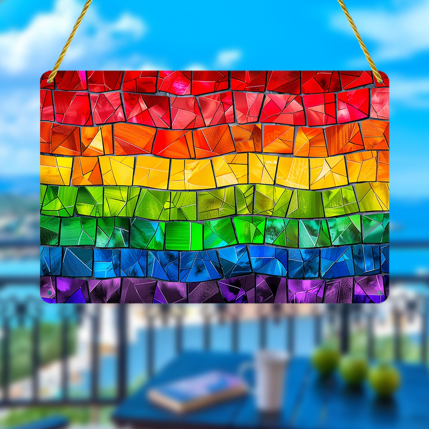 Pride Day Light Catcher, Gay Sign, Painted Window Hanging, Acrylic Sign ...