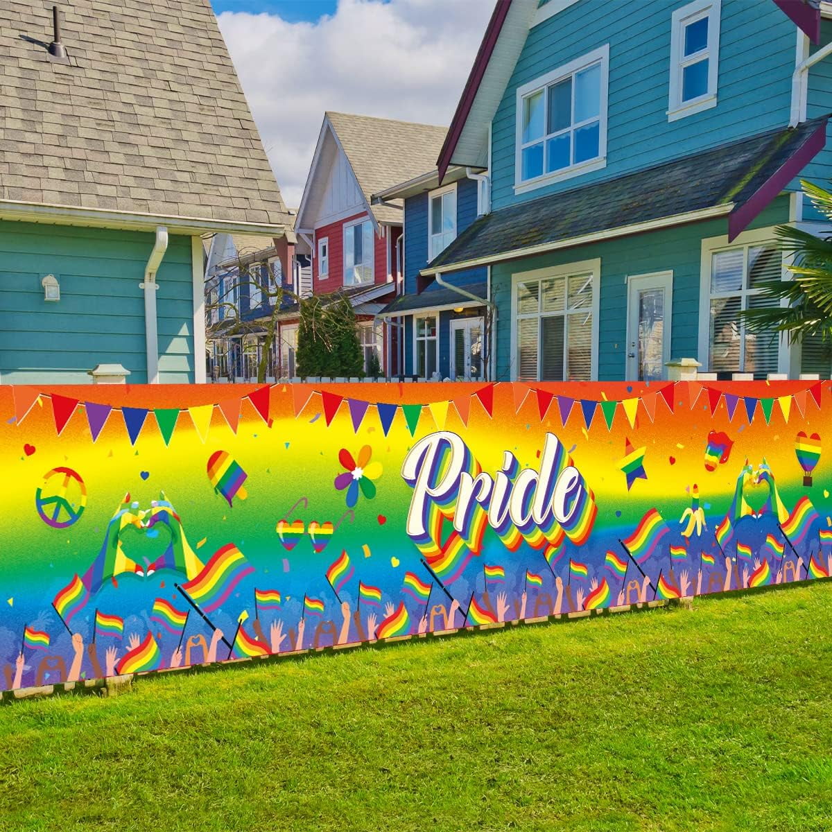 Pride Decorations Banner Pride Month Decorations LGBT Gay Pride Love is ...