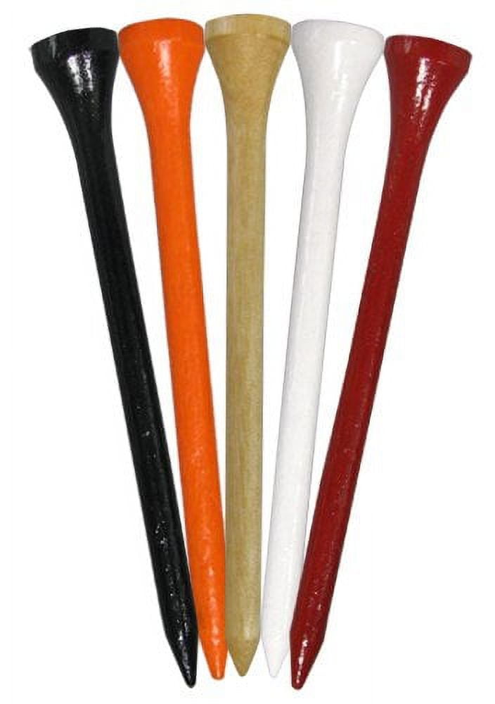 Pride Deluxe Wood Golf Tee, 3-1/4 inch, Mixed Colors, 75 Count ...