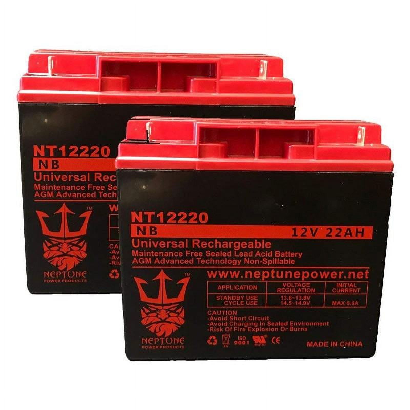 Nep Tune Pride ELITE TRAVELLER PLUS HD 4 Wheelchair Battery 12V 22Ah ...