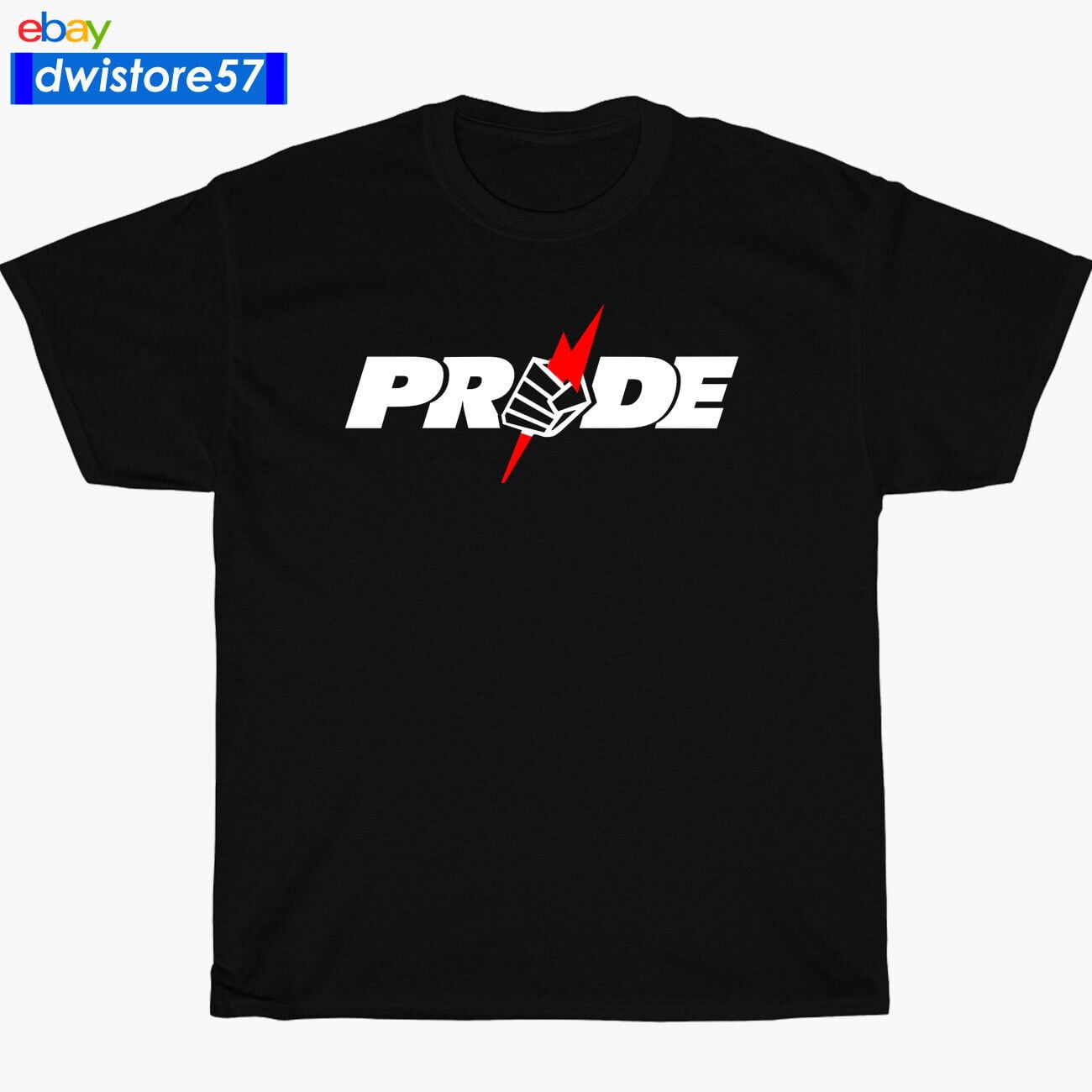 Pride Fighting Championship Logo Black/Navy/White/Grey T-Shirt S-5XL ...