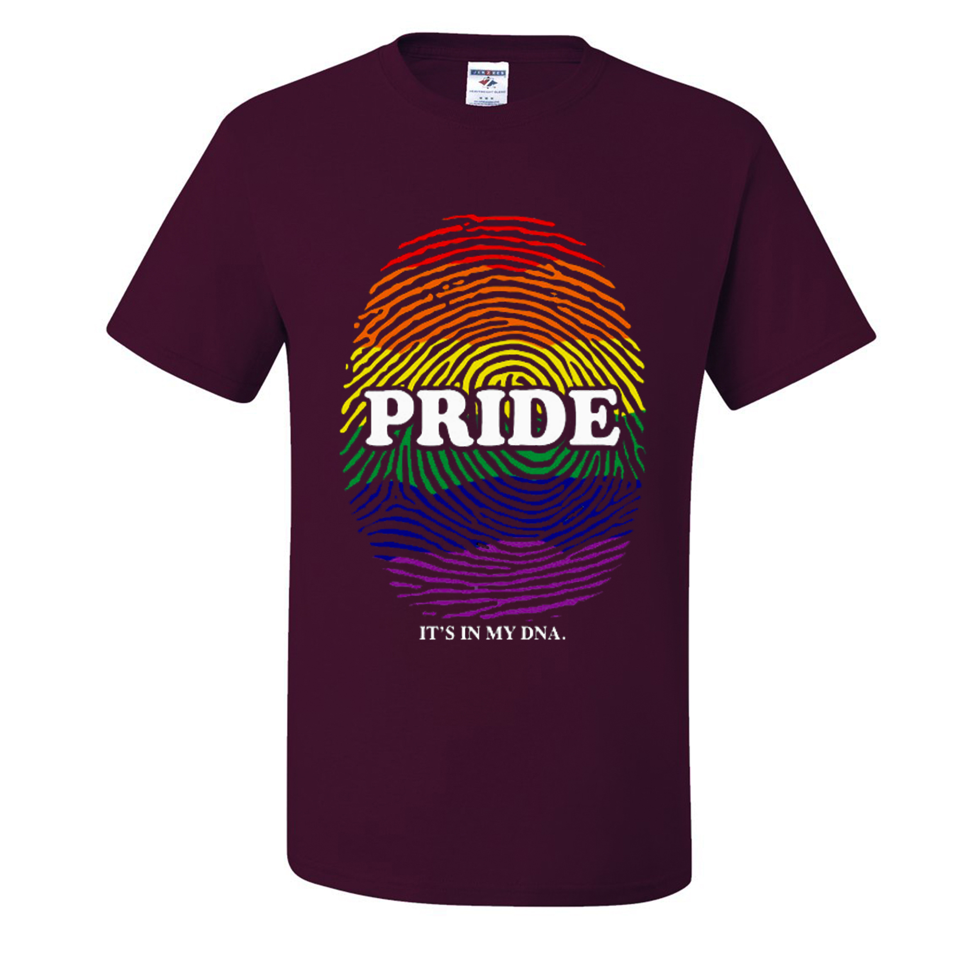 Pride Finger print Its In My DNA LGBT Rainbows Pride Mens T-shirts ...