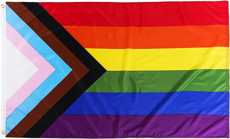 Pride Flag Outdoor Progress Pride Flags 3x5 Gay Bisexual Rainbow Banner Fade-resistant - Walmart.com
