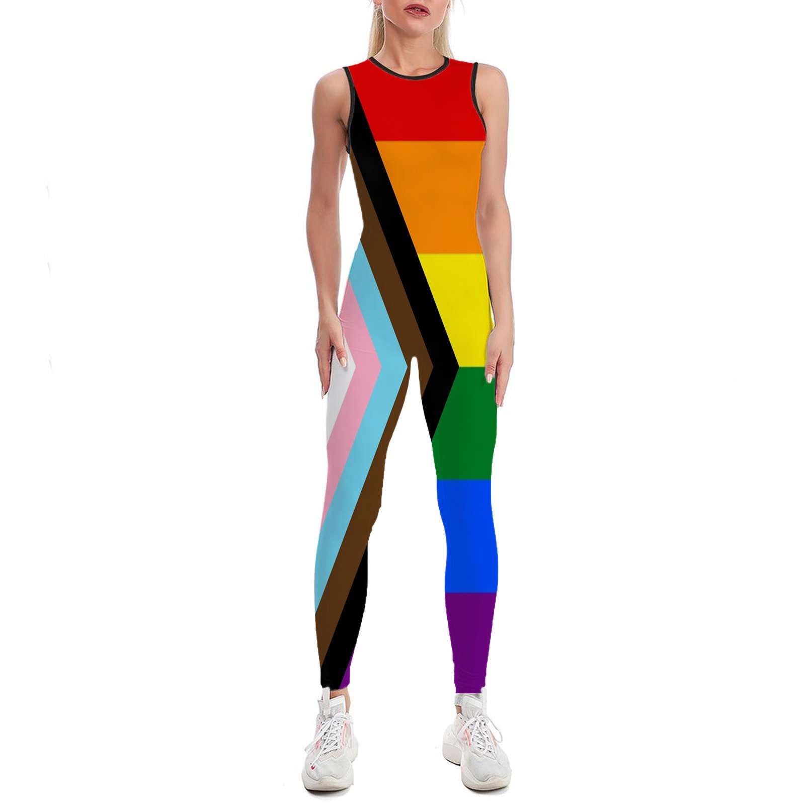 Pride Flag Women's One Piece Yoga Jumpsuits Leggings Playsuit Gym Suit ...