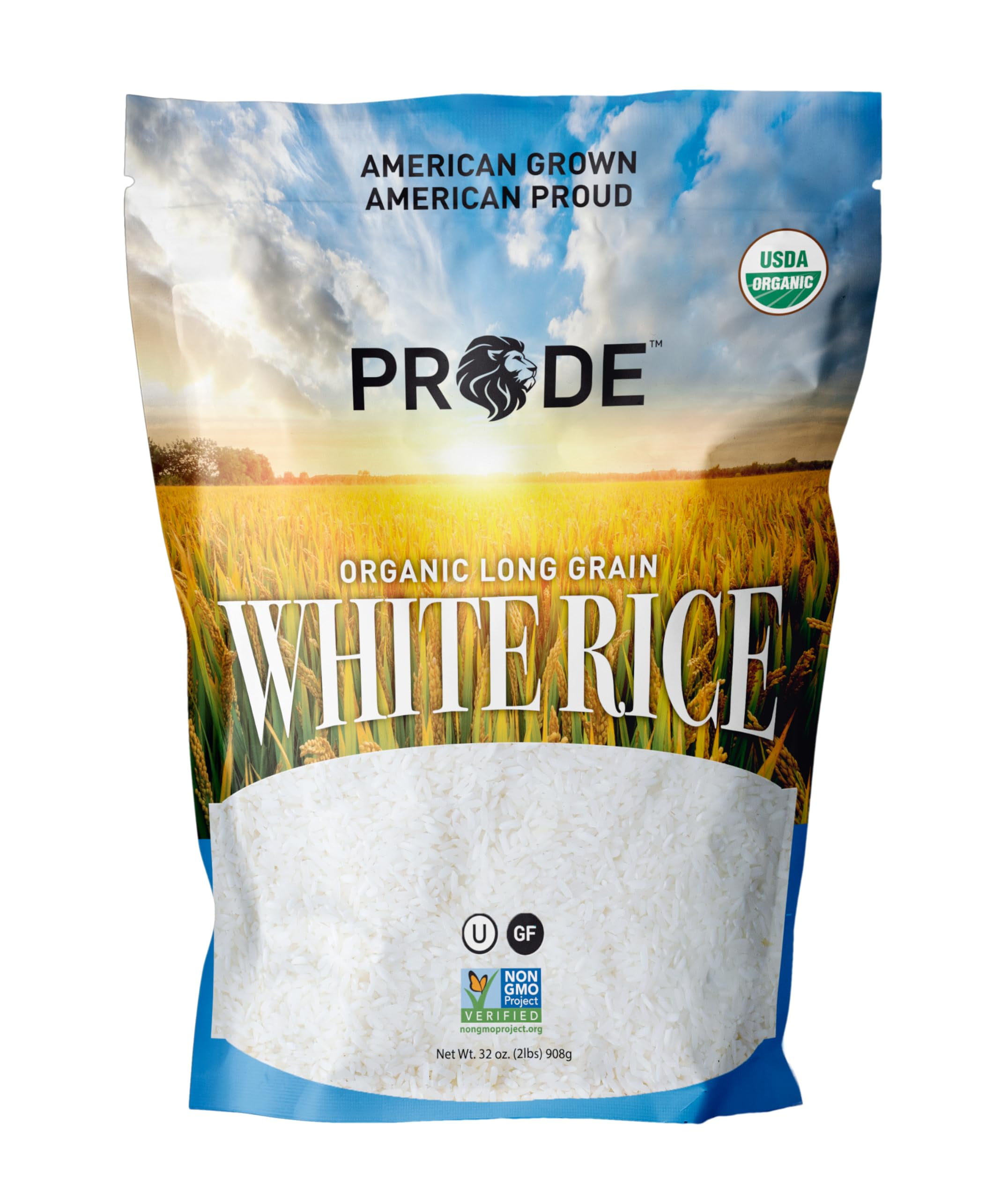 Pride Foods USDA Organic RRF12 Long Grain White Rice - Non-GMO, Gluten ...