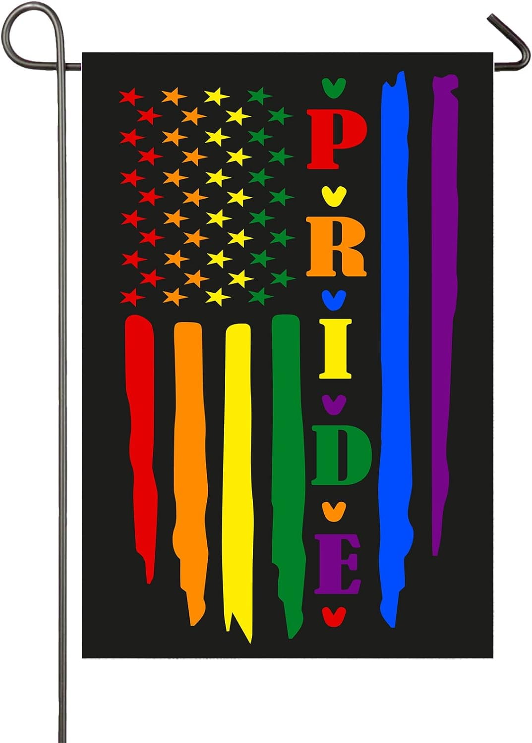 Pride Garden Flag Double Sided Rainbow American Flag Pride Flag Outdoor ...