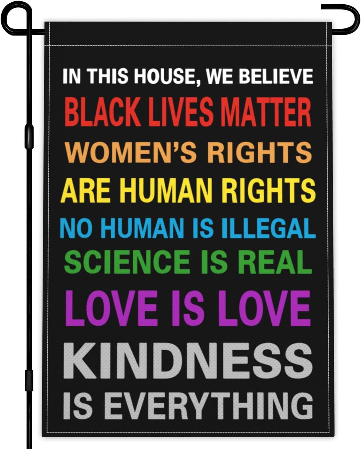 Pride Garden Flag In This House We Believe Garden Flag Science Is Real ...