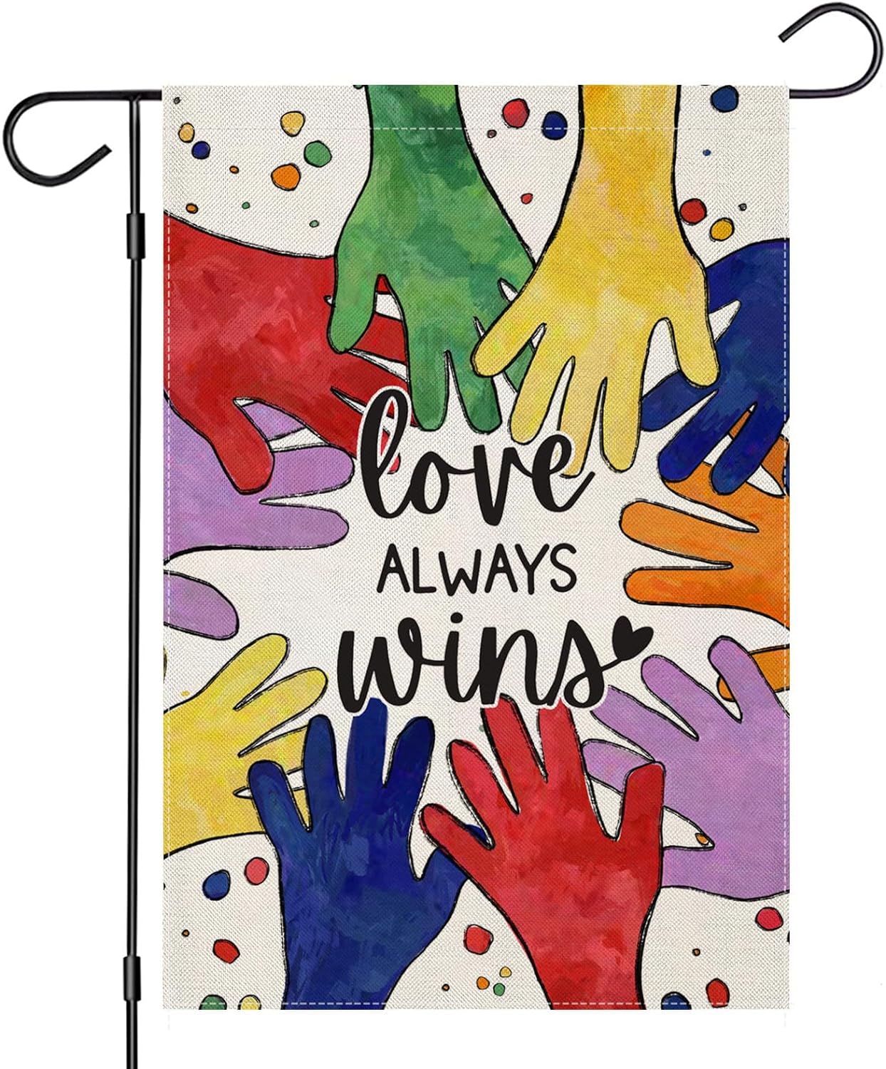 Pride Garden Flags for Outside, Buffalo Plaid Rainbow Truck Pride Gay ...