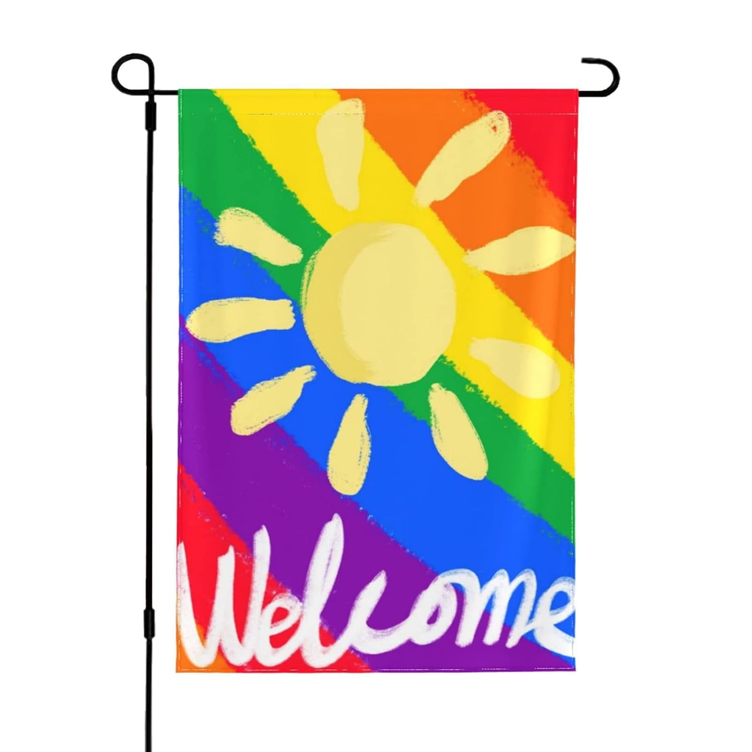 Pride Garden Flags, Welcome LGBTQ Progress Yard Flag Double Sided for ...