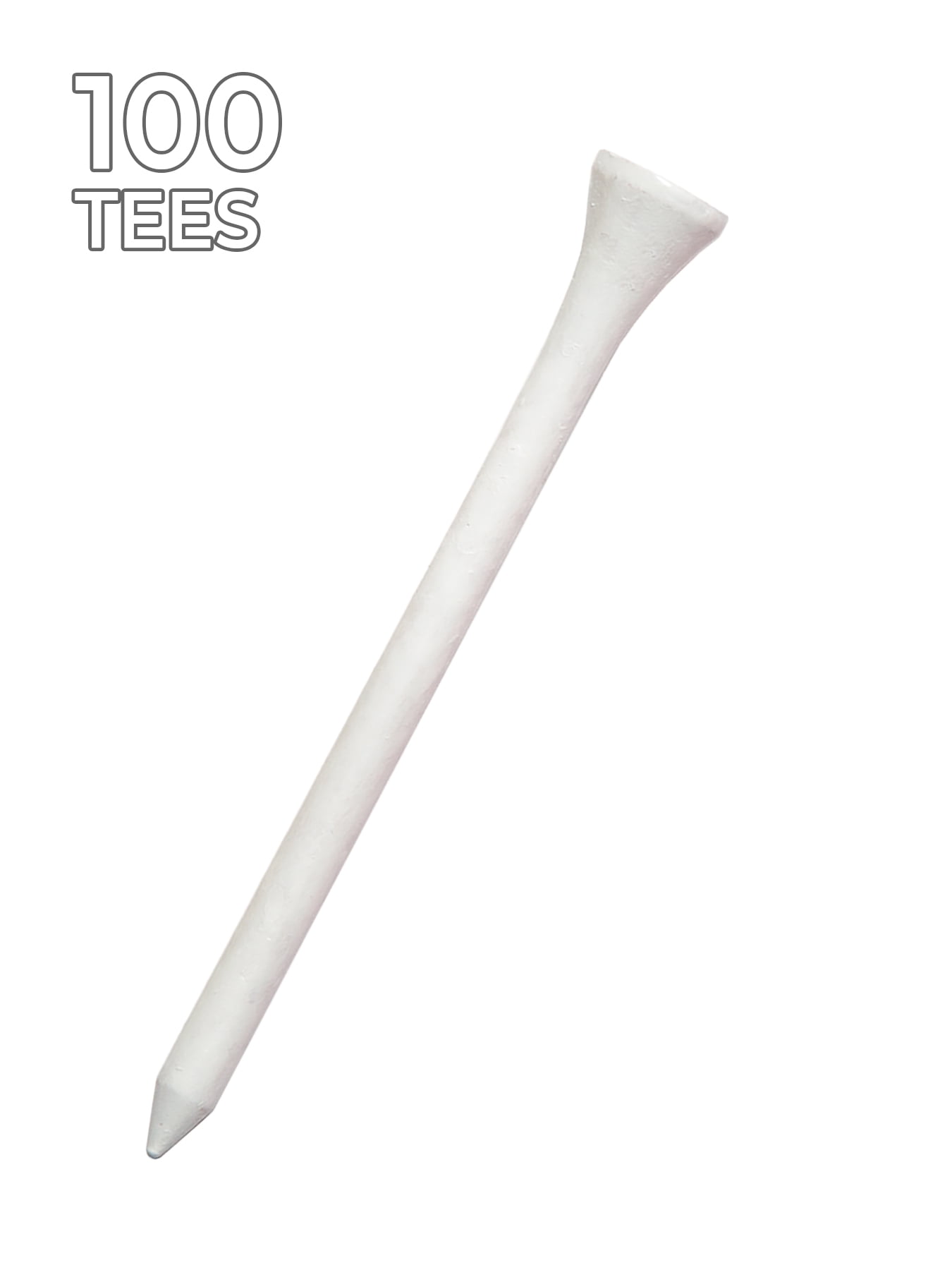 Pride Golf Tee, 2.75 inch, White, 100 Count - Walmart.com