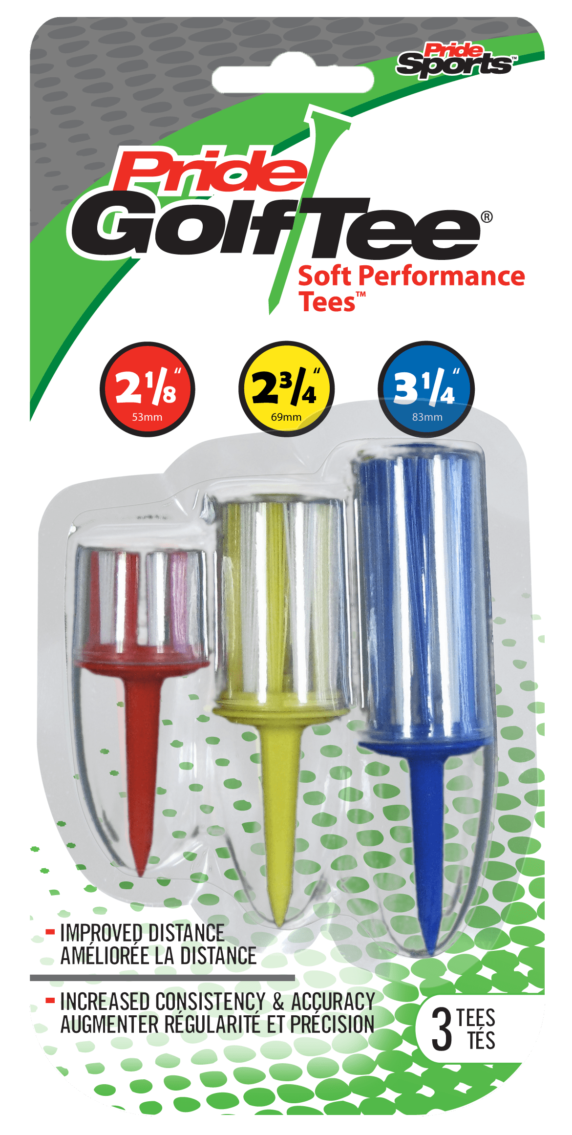 Pride Golf Tee Soft Performance, 3 Pack - Walmart.com