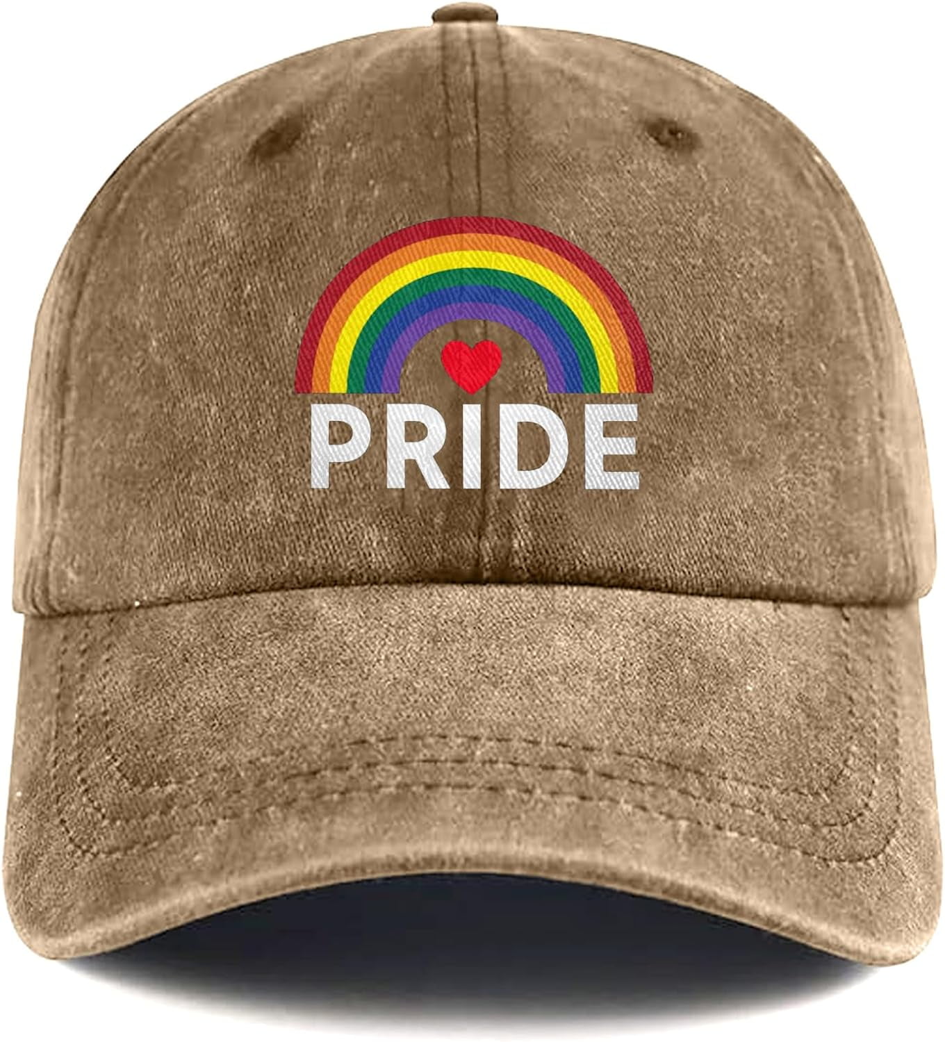 Pride Hat LGBT Baseball Cap Adjustable Cotton Vintage Rainbow Hat Gay ...