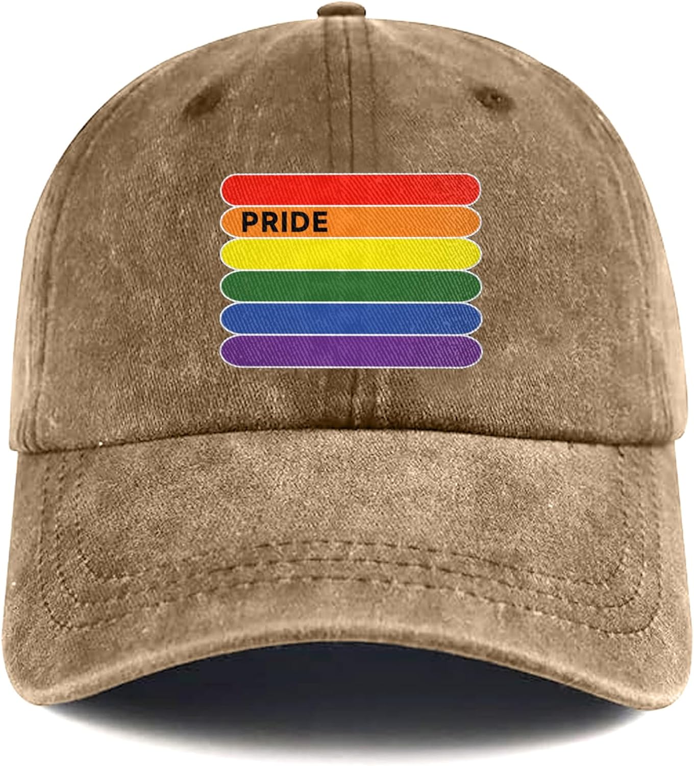 Pride Hat LGBT Baseball Cap Adjustable Cotton Vintage Rainbow Pride ...