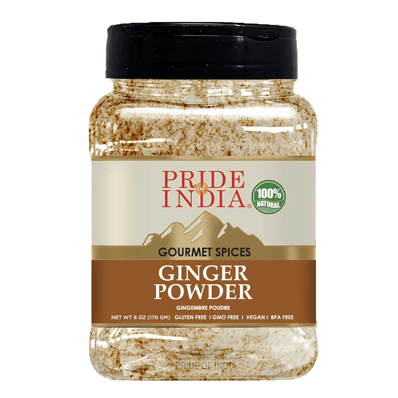 Pride of India | Ginger Fine Ground 6 oz (17 gm) Small Dual Sifter Jar ...