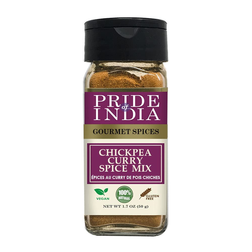 Pride of India - PACK of 6 - Chickpea Curry Masala Seasoning Spice ...