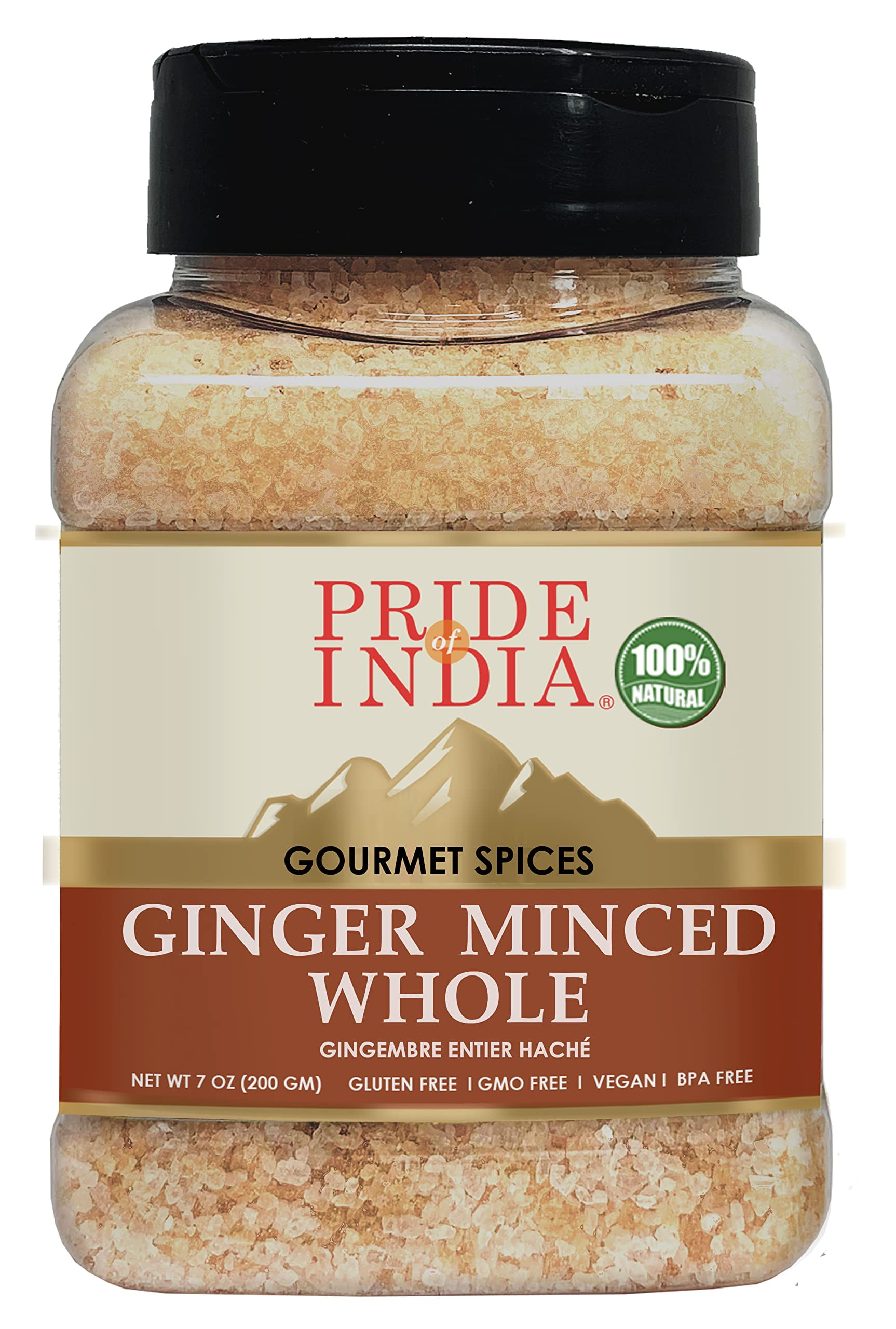 Pride of India - PACK of 6 - Ginger Minced Whole – Gourmet Spice – Rich ...
