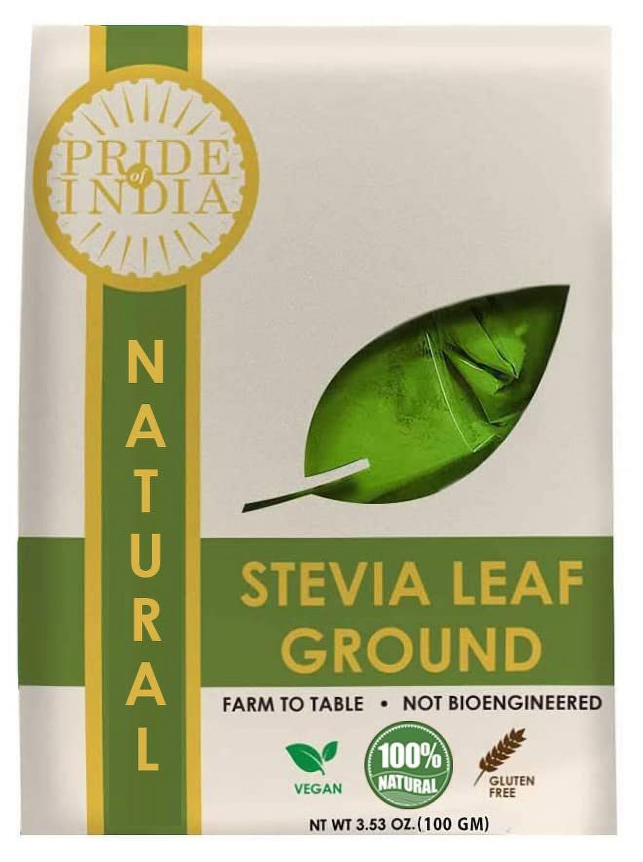 Pride of India – Stevia Leaf Ground – Natural Zero Calorie Sweetener ...