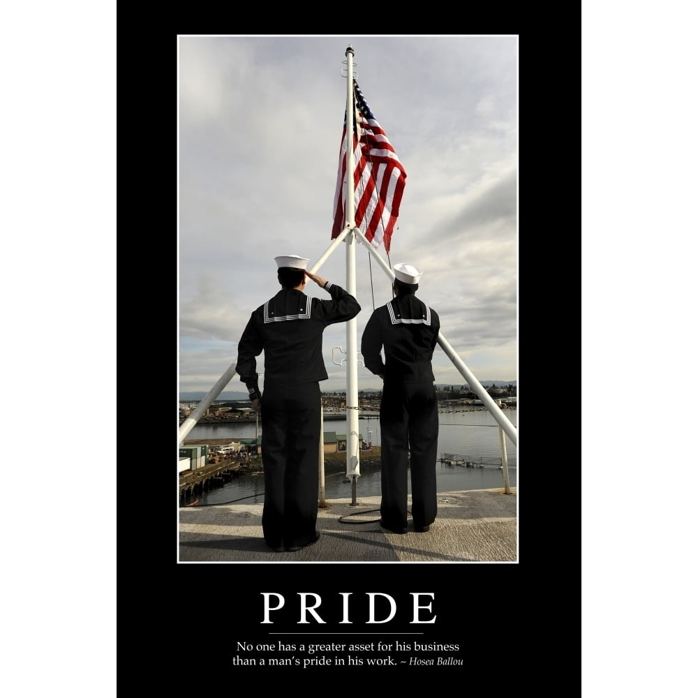 Pride: Inspirational Quote and Motivational Poster Poster Print ...