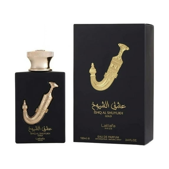 Lattafa Pride Ishq Al Shuyukh Gold EDP Spray 3.4 Oz For Men with Rose ...