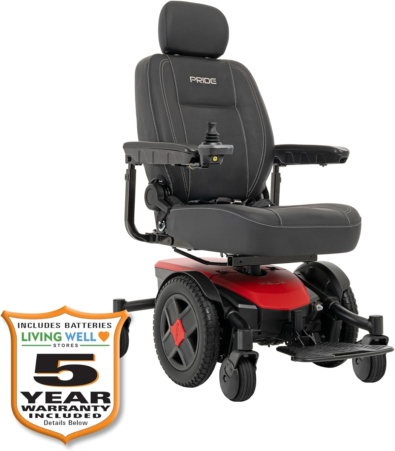 Pride Jazzy EVO 613 Power Wheelchair, U1 SLA batteries, with 5-Year ...