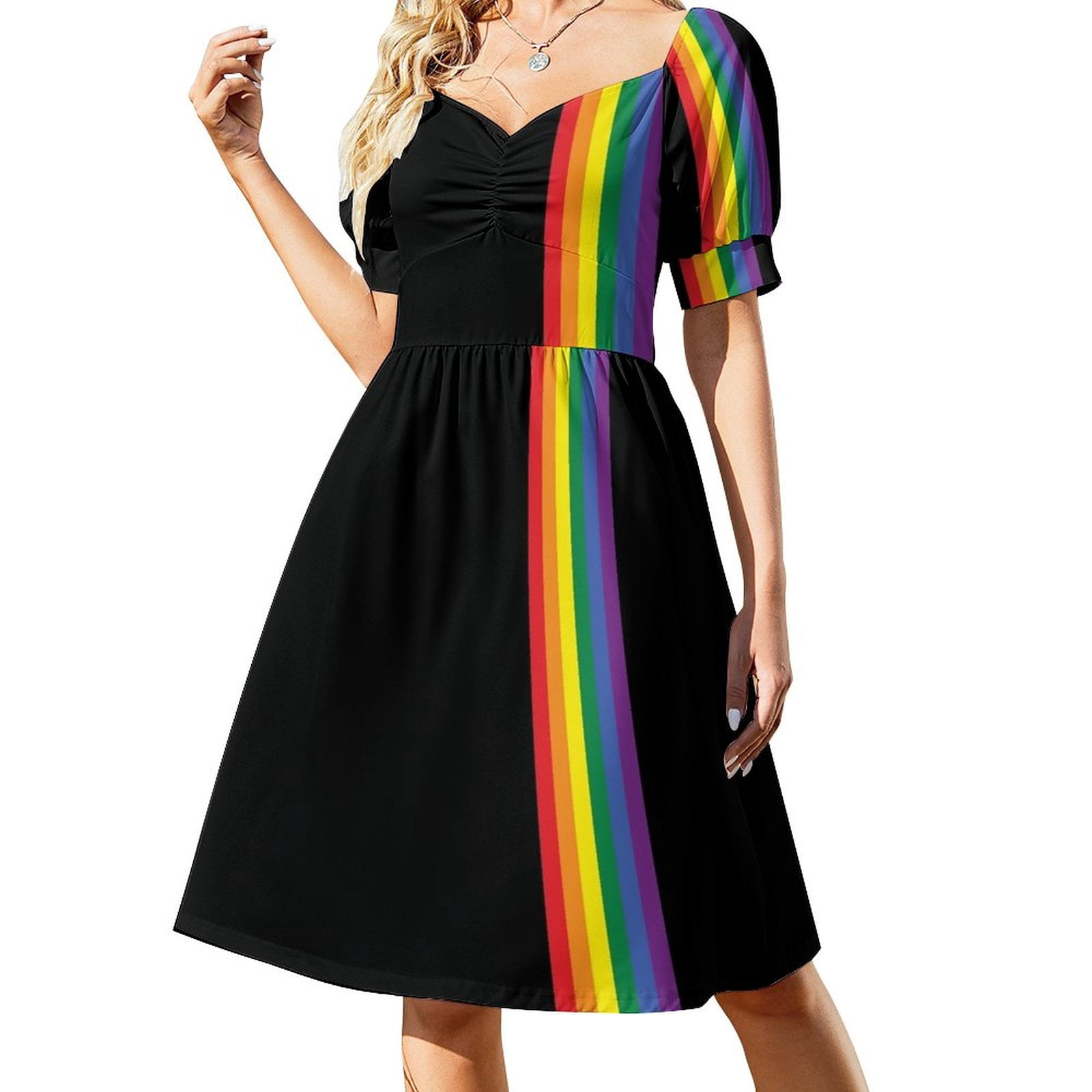 Pride LGBT Strip Sleeveless Dress dress women summer Elegant gowns ...