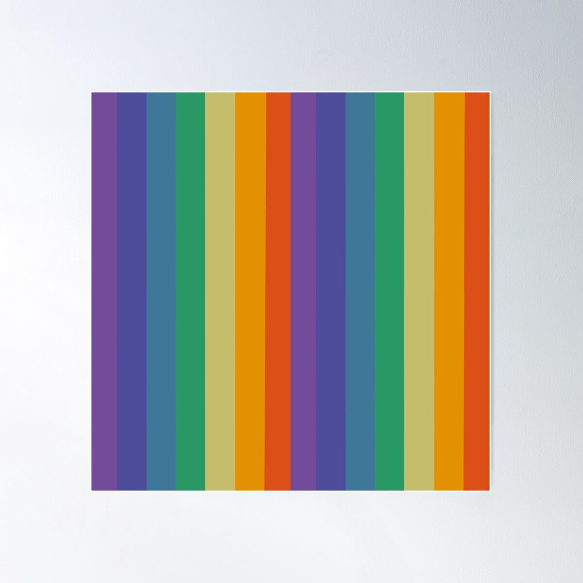 Pride Lgbtq Flag - Pastel Shades Poster Wall Art, Modern Wall Decor For ...