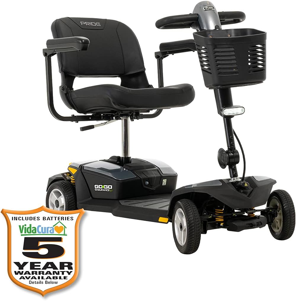 Pride Mobility Go-Go Endurance Li (Lithium Battery) Mobility Scooter ...
