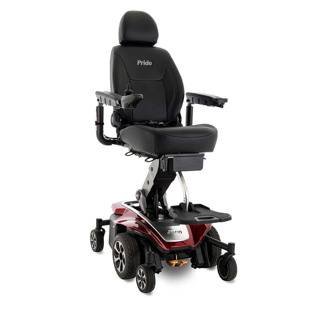 Pride Mobility Jazzy Air 2 Group 2 Power Chair with U-1 Batteries, Ruby ...