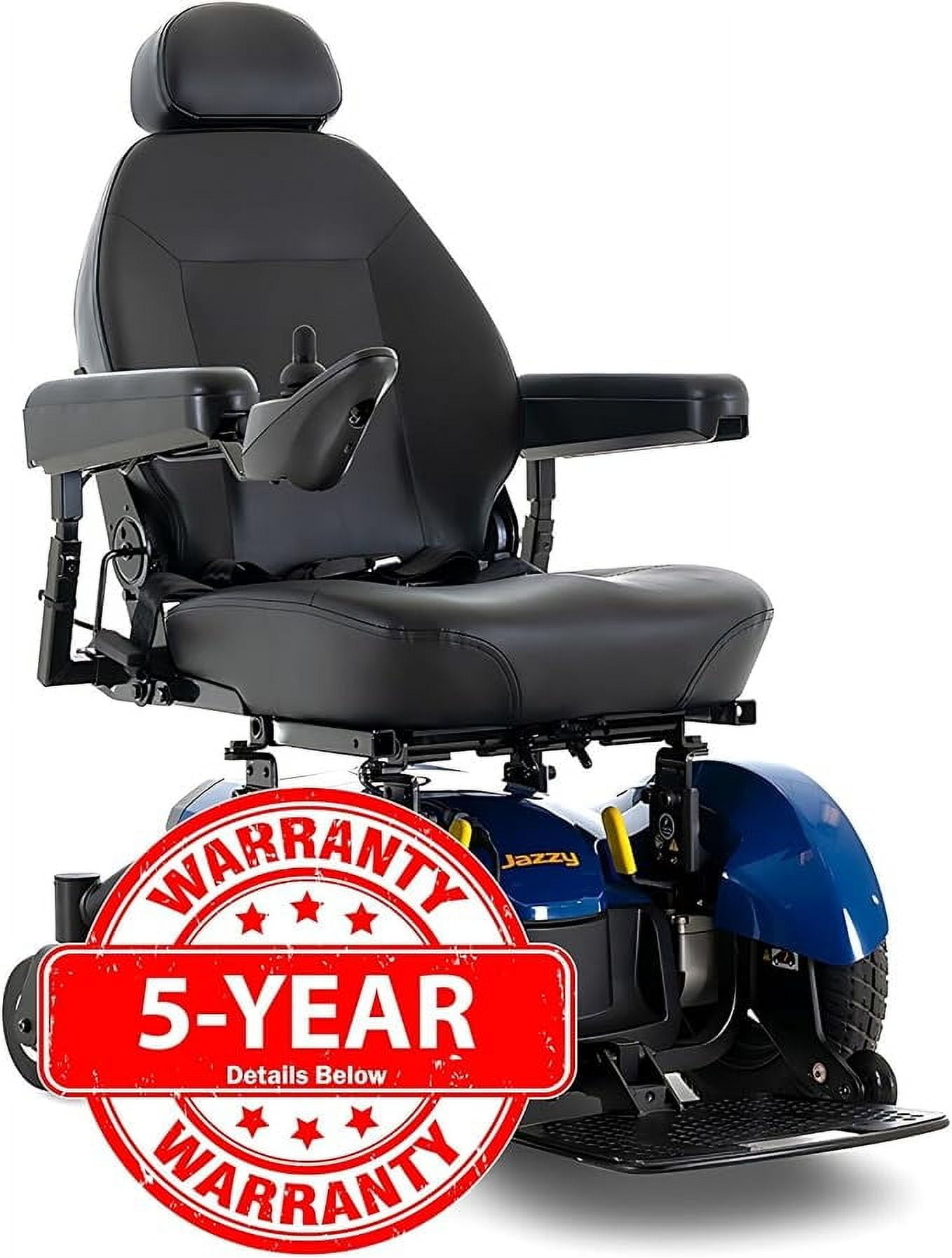 Pride Mobility Jazzy Elite HD Group 2 Heavy Duty Power Chair, Blue, 22 ...