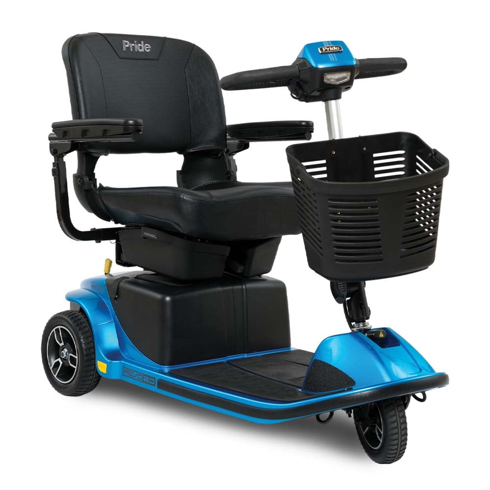 Pride Mobility Revo 2.0 3 Wheel S66 Mobility Scooter, True Blue - Walmart.com