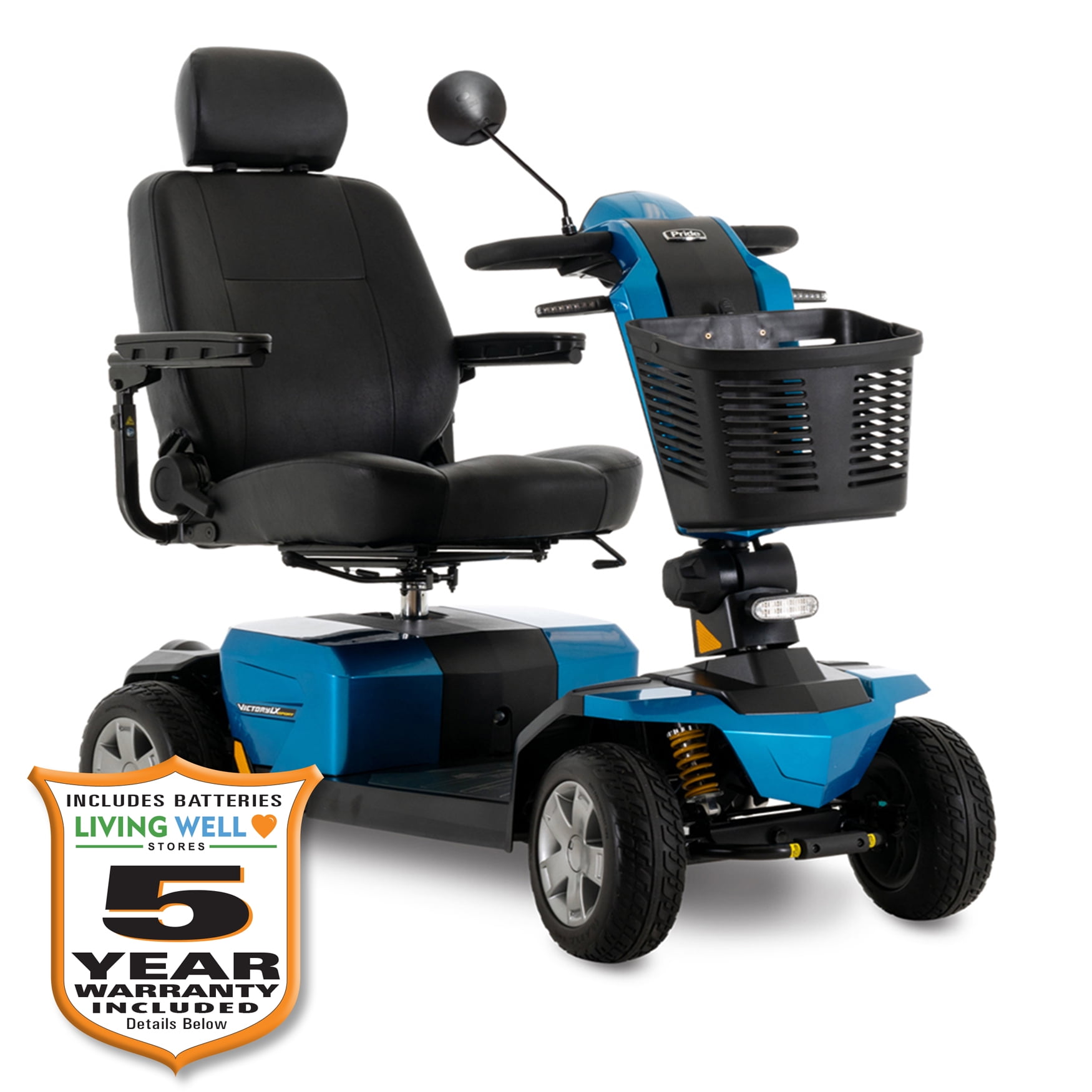 Pride Mobility Victory LX 4-Wheel Scooter for Seniors, 400 Lbs Weight ...