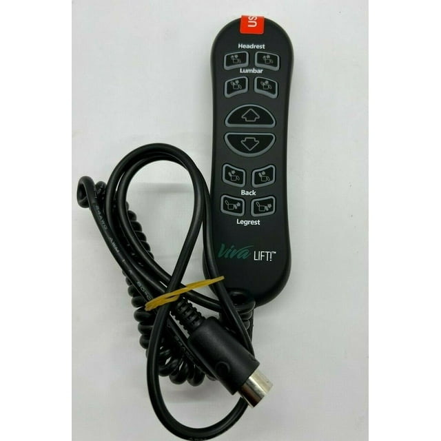 Pride Mobility Viva Lift Chair Hand Control Remote, Ten-Button, 5-Pin ...