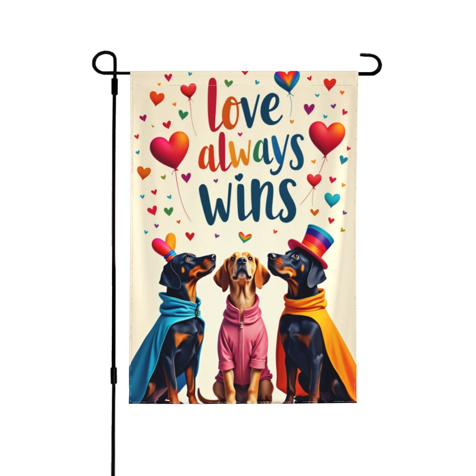 Pride Month Dogs Garden Flag 12.5x18 Inch Double Sided For Outside ...