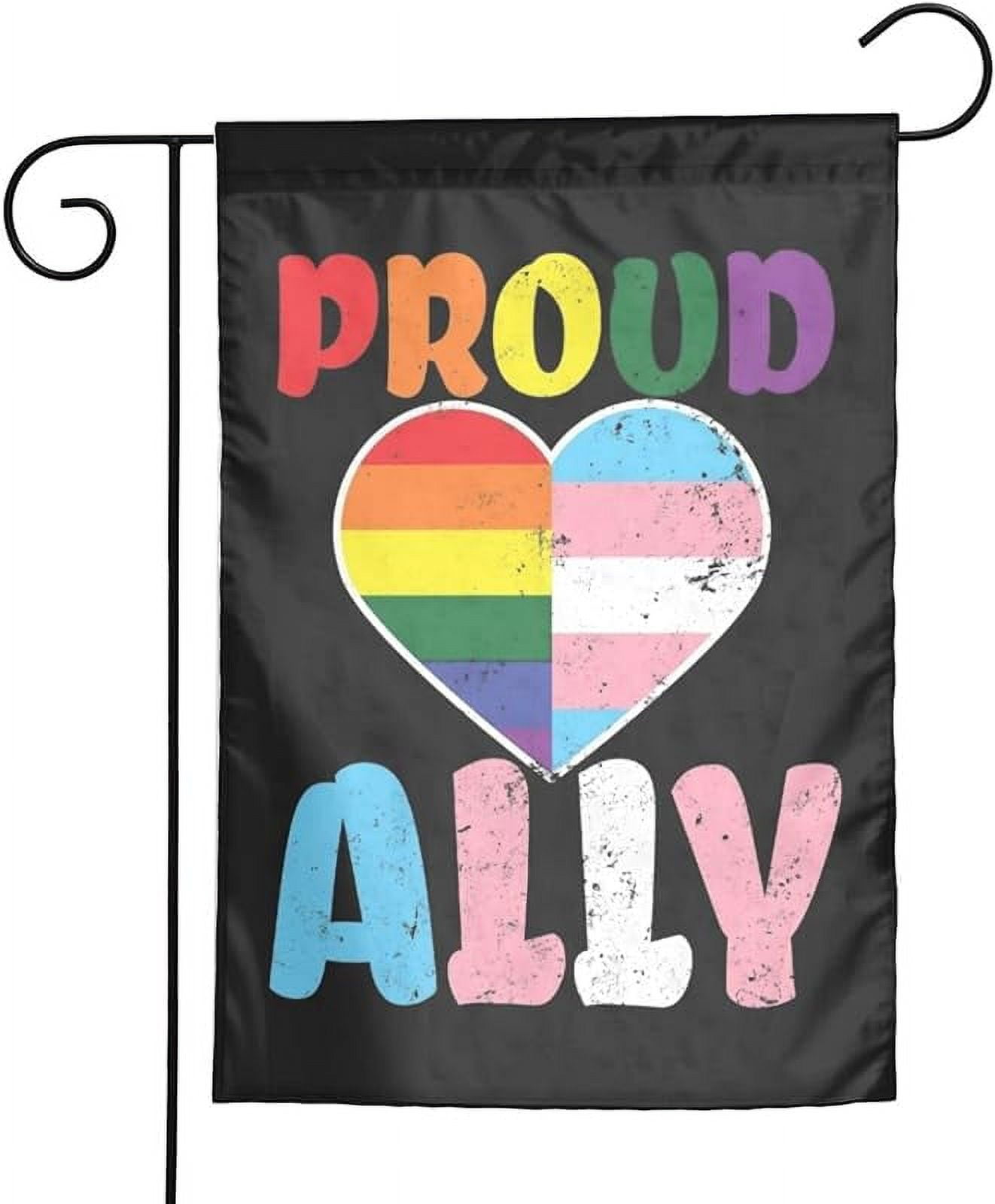 Pride Month Gay Pride Ally Flag Double Sided Garden Flags Welcome ...