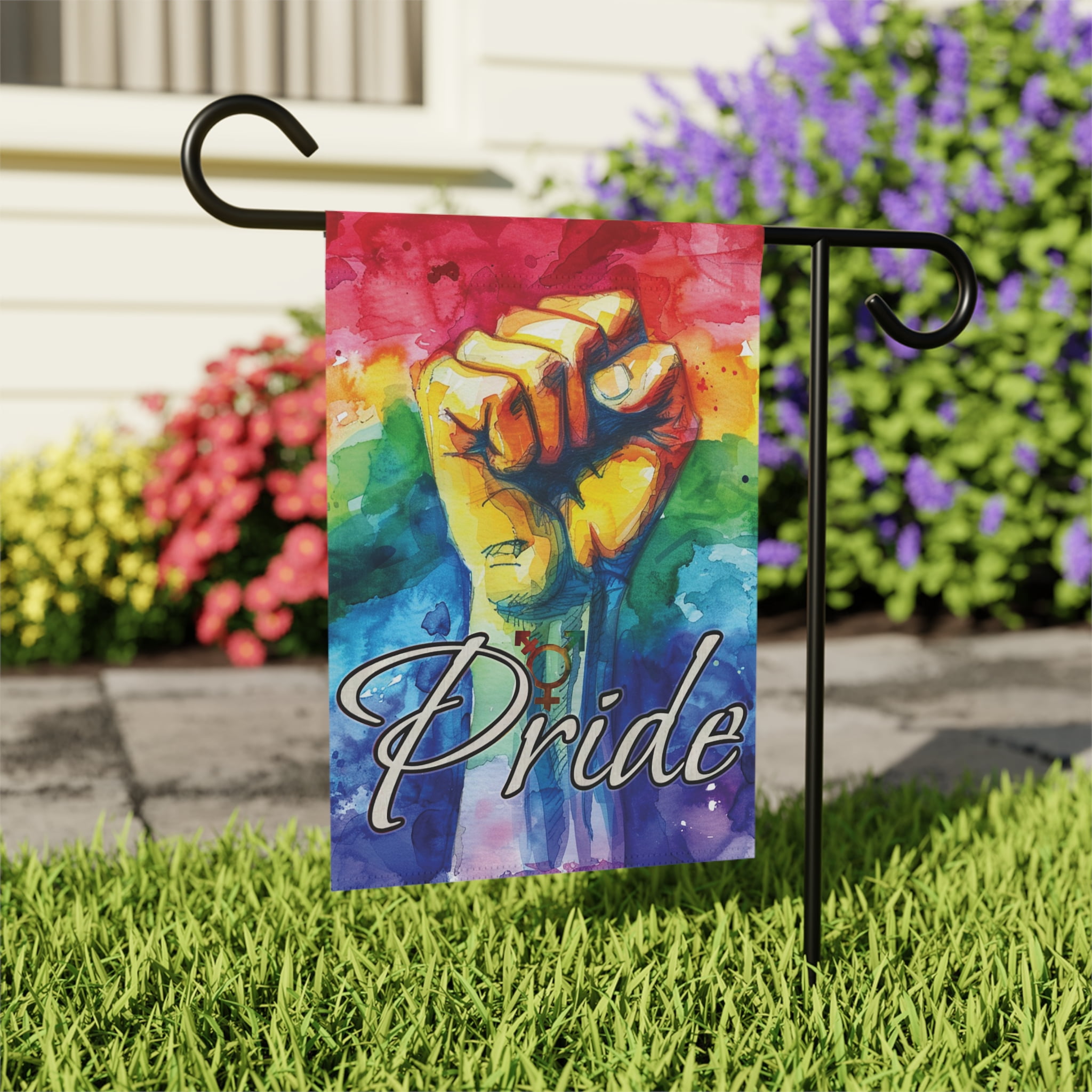 Pride Month LGBT Pride Welcome Flag, Strong Rainbow Hand Flag ID-0518 ...