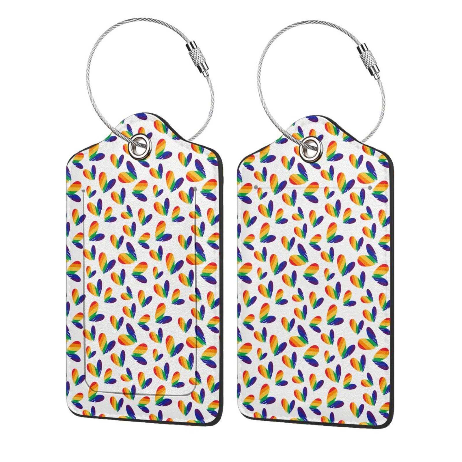 Pride Month LGBTQ Gay Pride Ally Luggage Tags for Suitcase PU Privacy ...
