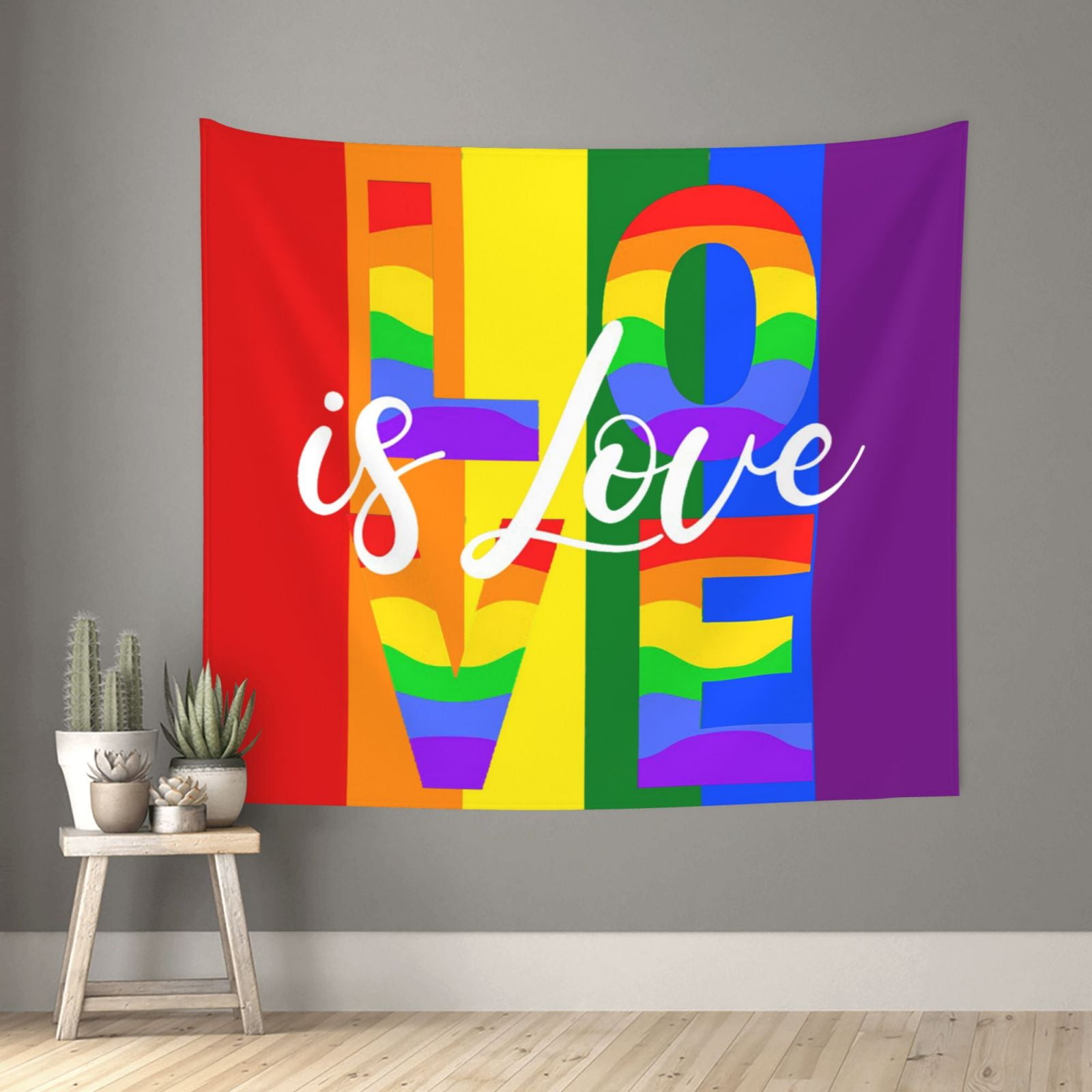Pride Month LGBTQ Gay Pride Ally Pattern Tapestry Banner Backdrop Flag ...