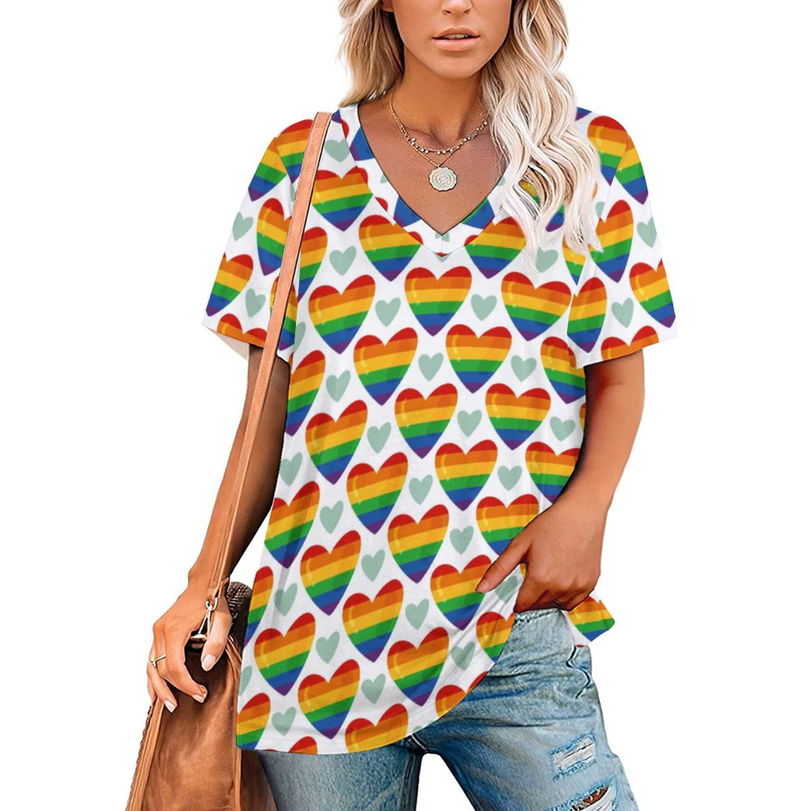 Pride Month LGBTQ Gay Pride Ally T Shirts for Women Short Sleeve Shirts ...