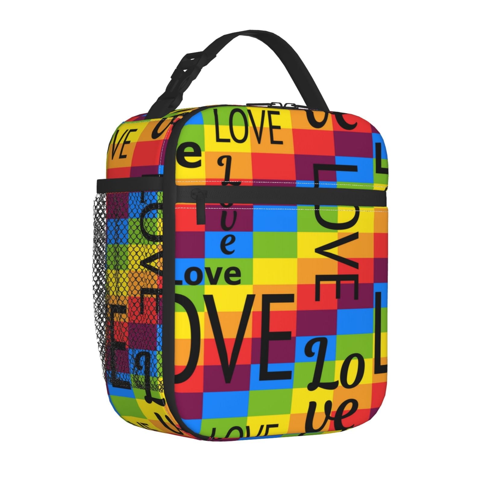 Pride Month Lgbt Love Lunch Box Portable Insulated Bag Reusable For Women&Men&Work Picnic Hiking ...