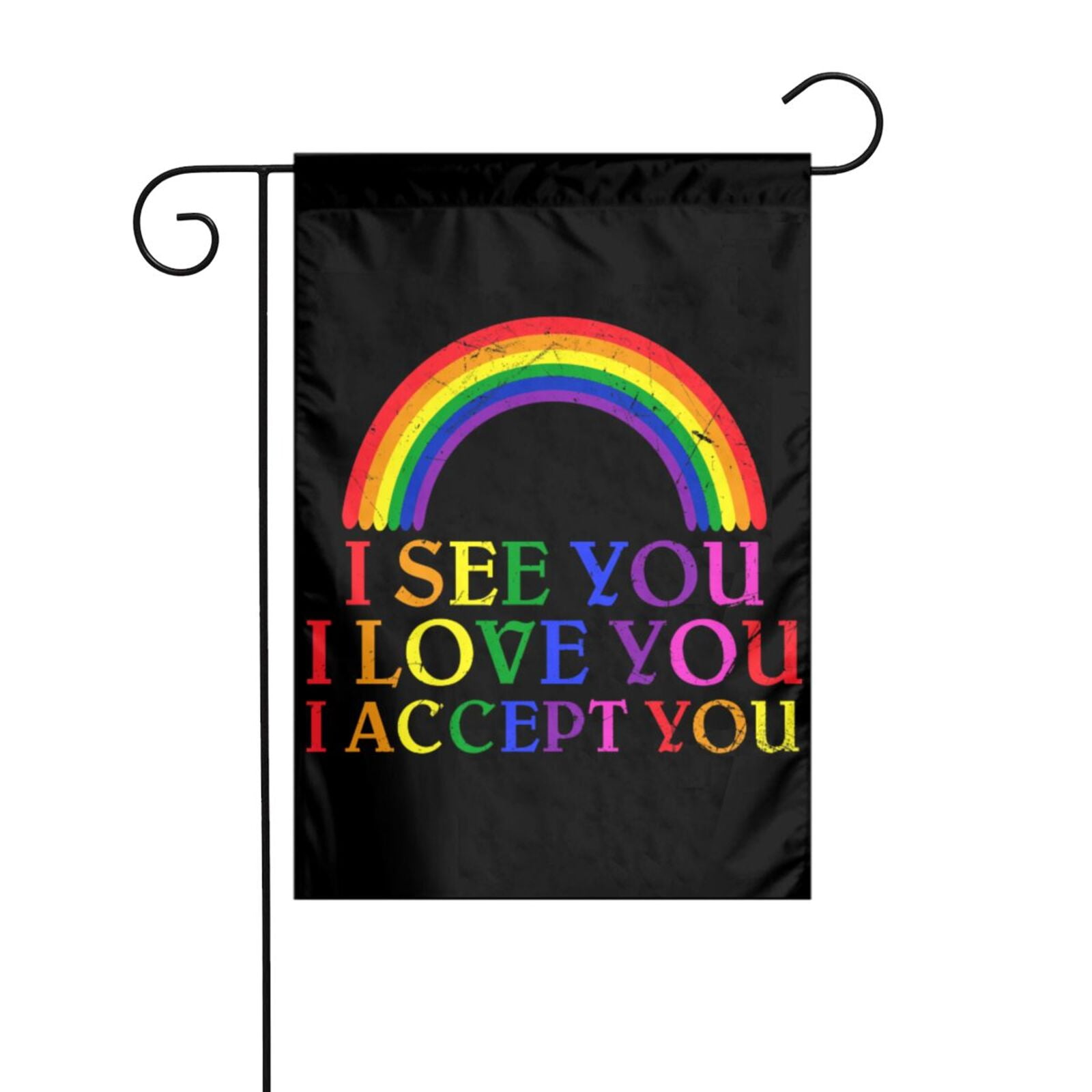 Pride Month Lgbtq G-ay Pride Ally Flags Double Sided Garden Flag Lawn ...