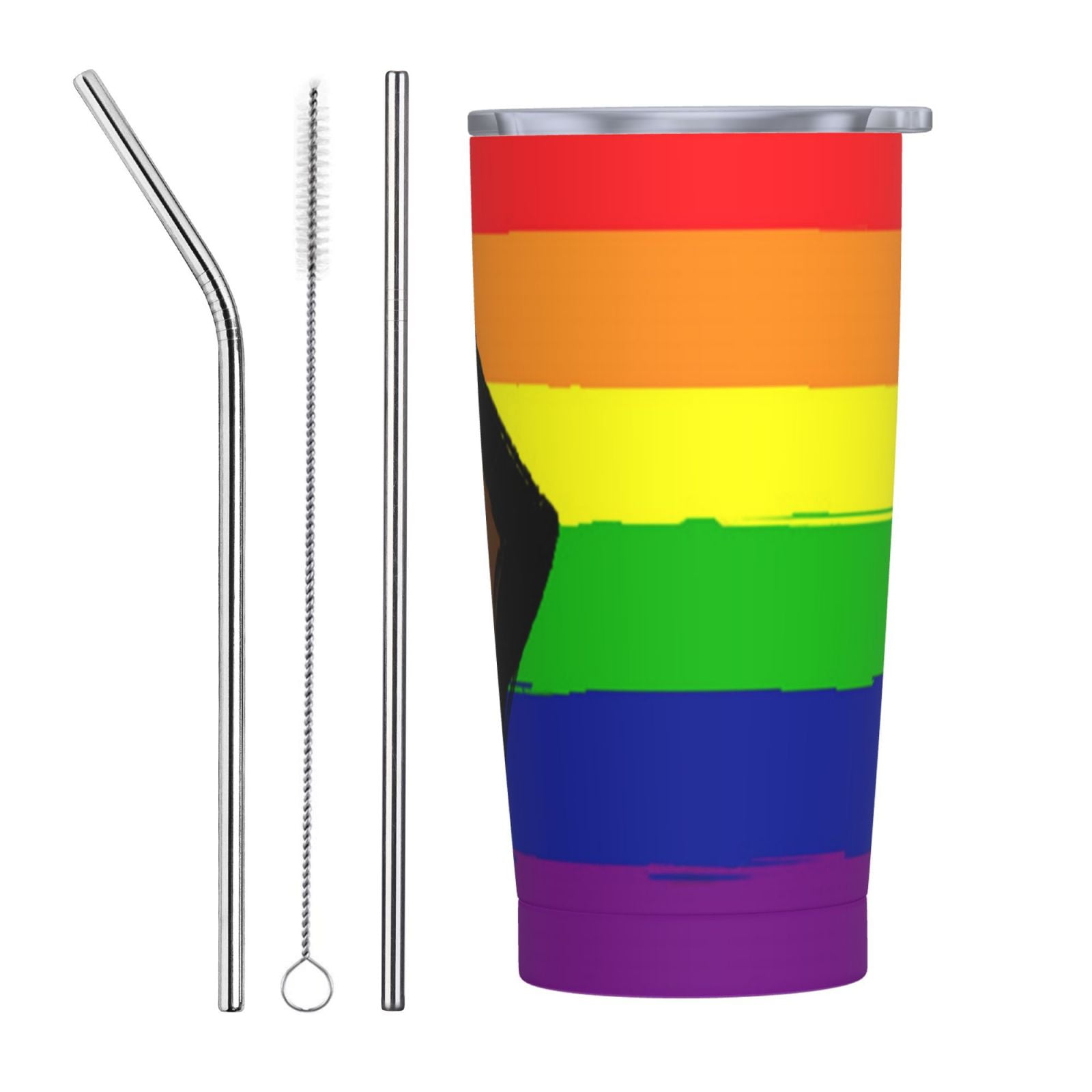 Pride Month Lgbtq Gay Pride Ally 20 Oz Insulated Stainless Steel Coffee ...