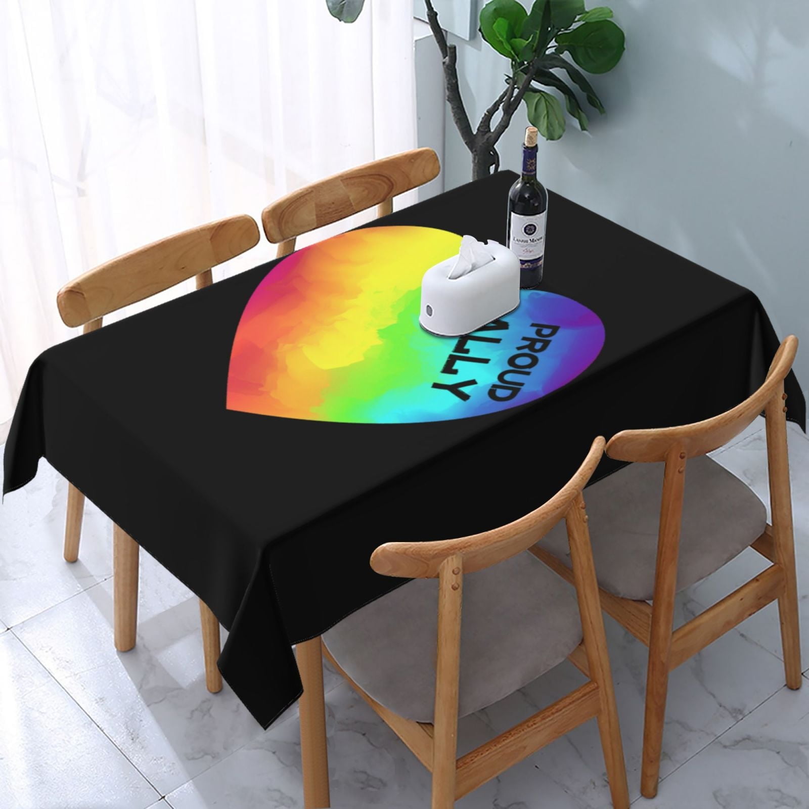 Pride Month Lgbtq Gay Pride Ally (20) Tablecloths Oblong Waterproof ...