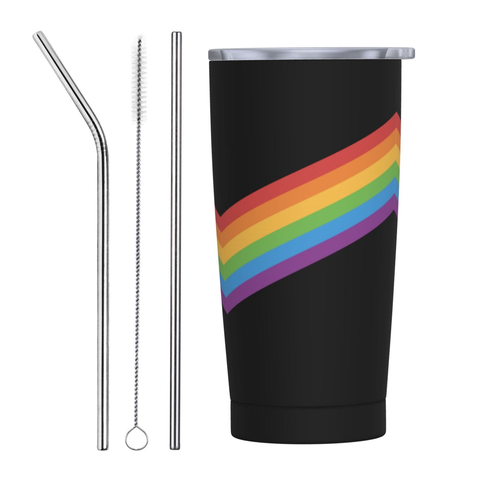 Pride Month Lgbtq Gay Pride Ally 20oz Stainless Steel Thermal Cup With ...