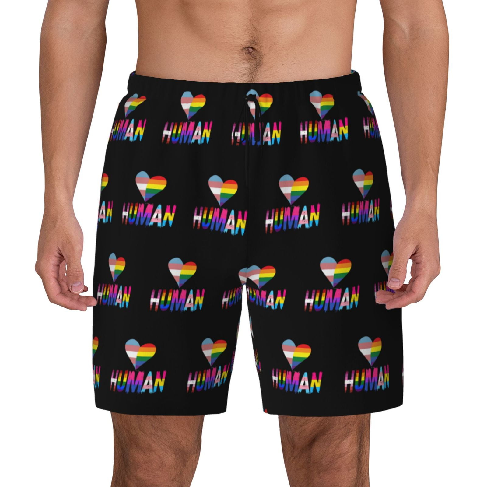 Pride Month Lgbtq Gay Pride Ally Mens Swim Trunks With Compression ...