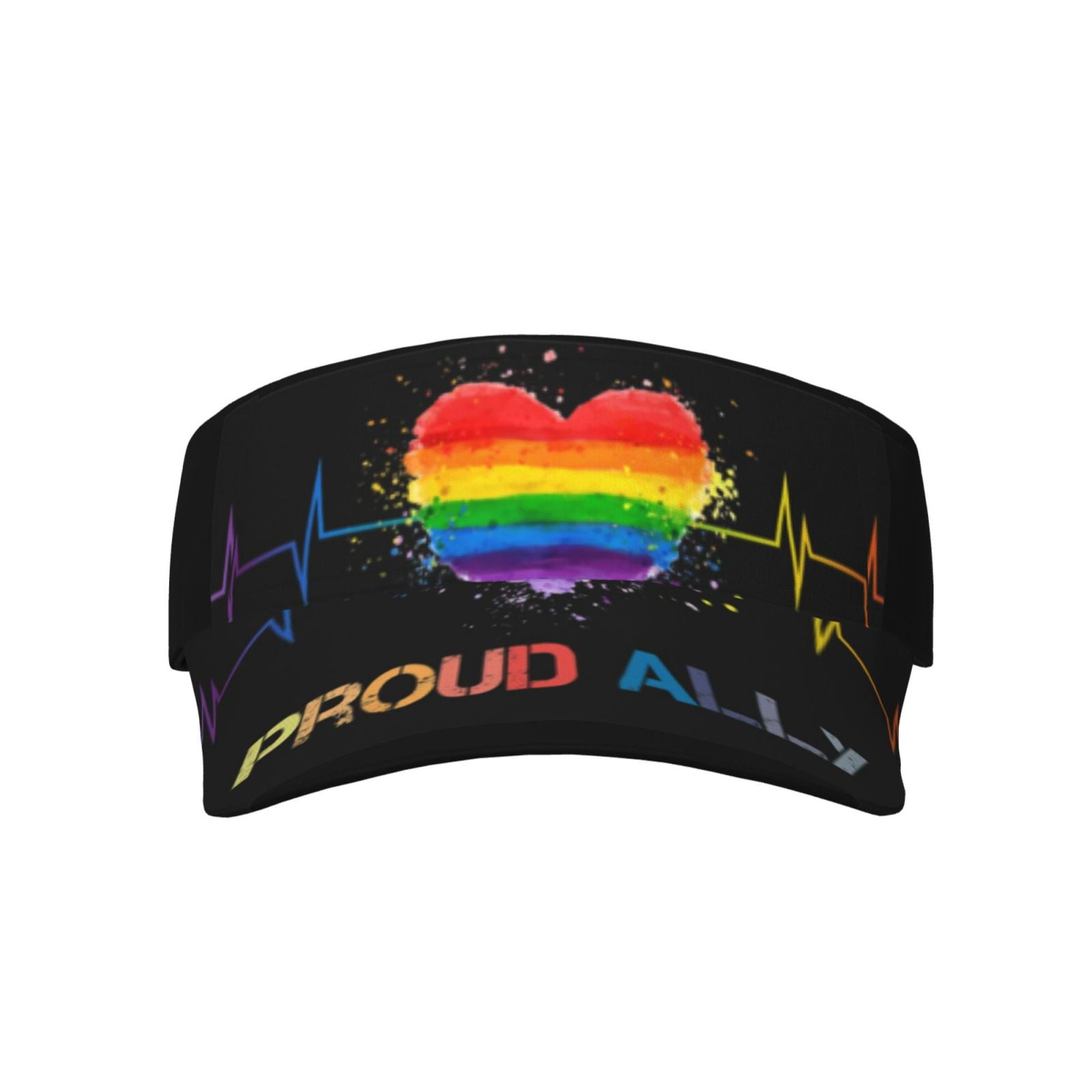 Pride Month Lgbtq Gay Pride Ally Sport Visor Hat Adjustable Sun Cap For ...