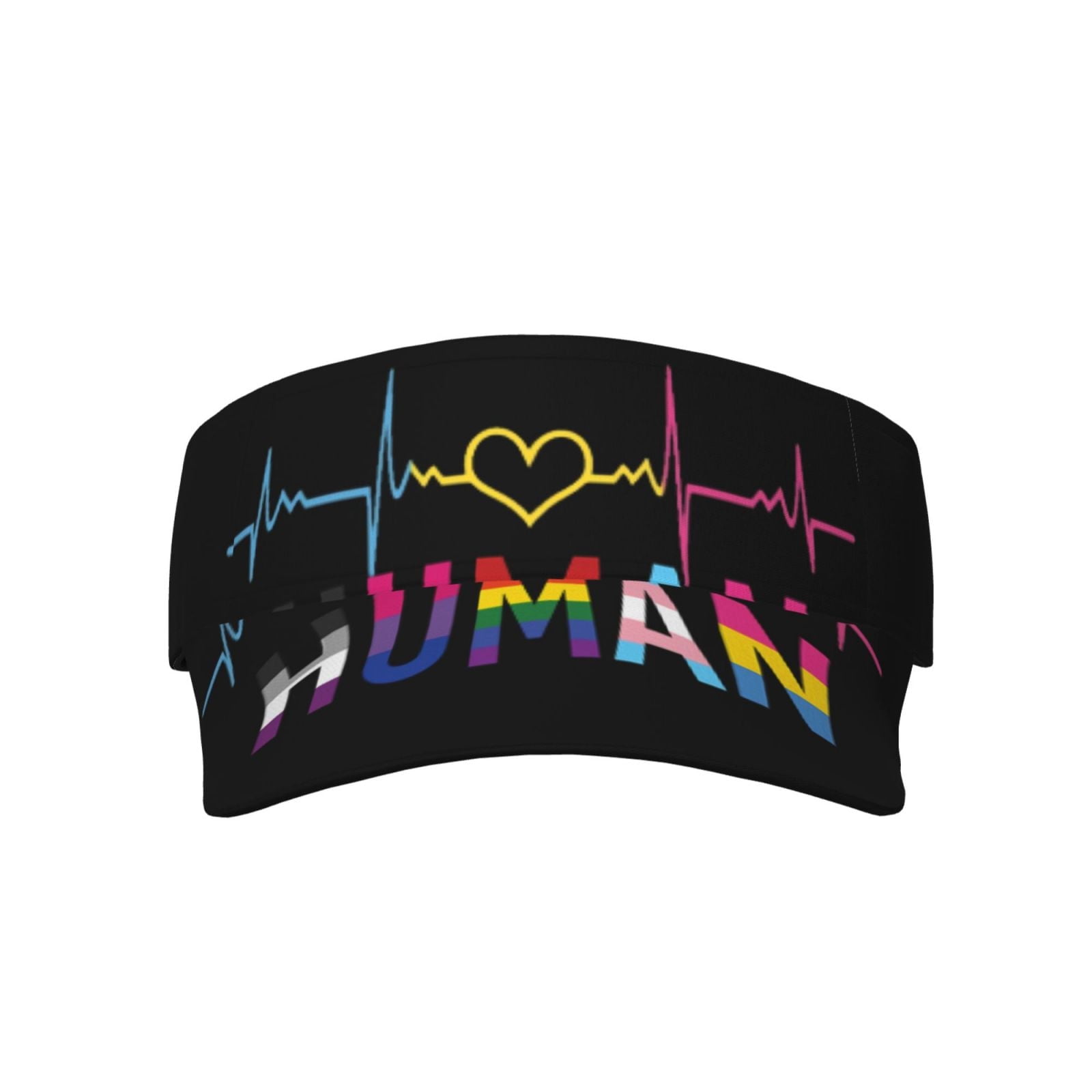Pride Month Lgbtq Sport Visor Hat Adjustable Sun Cap For Women And Men ...
