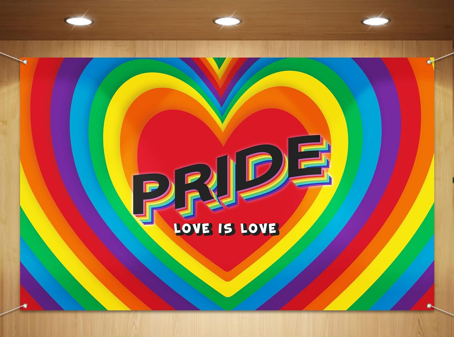 Pride Month Photo Booth Backdrop Love is Love June LGBT Party Decor ...